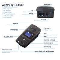 TR600 Landline Phone Call Recorder - Automatic Call Recording Device ...
