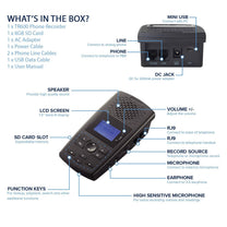 TR600 Landline Phone Call Recorder - Automatic Call Recording Device ...